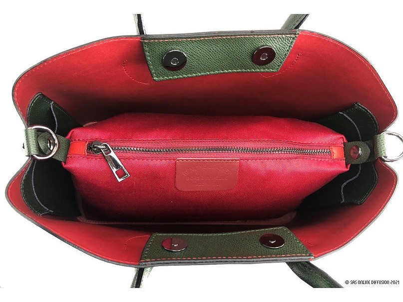 Sac à main Verderossa en cuir grainé